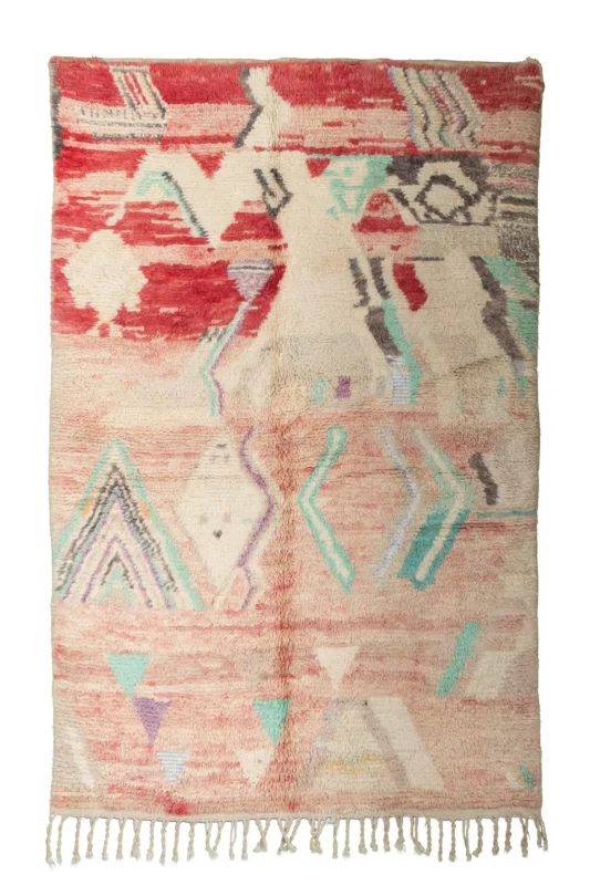 Vintage Azilal Rug - Authentic Moroccan Beauty (8.1 ft x 4.9 ft ...