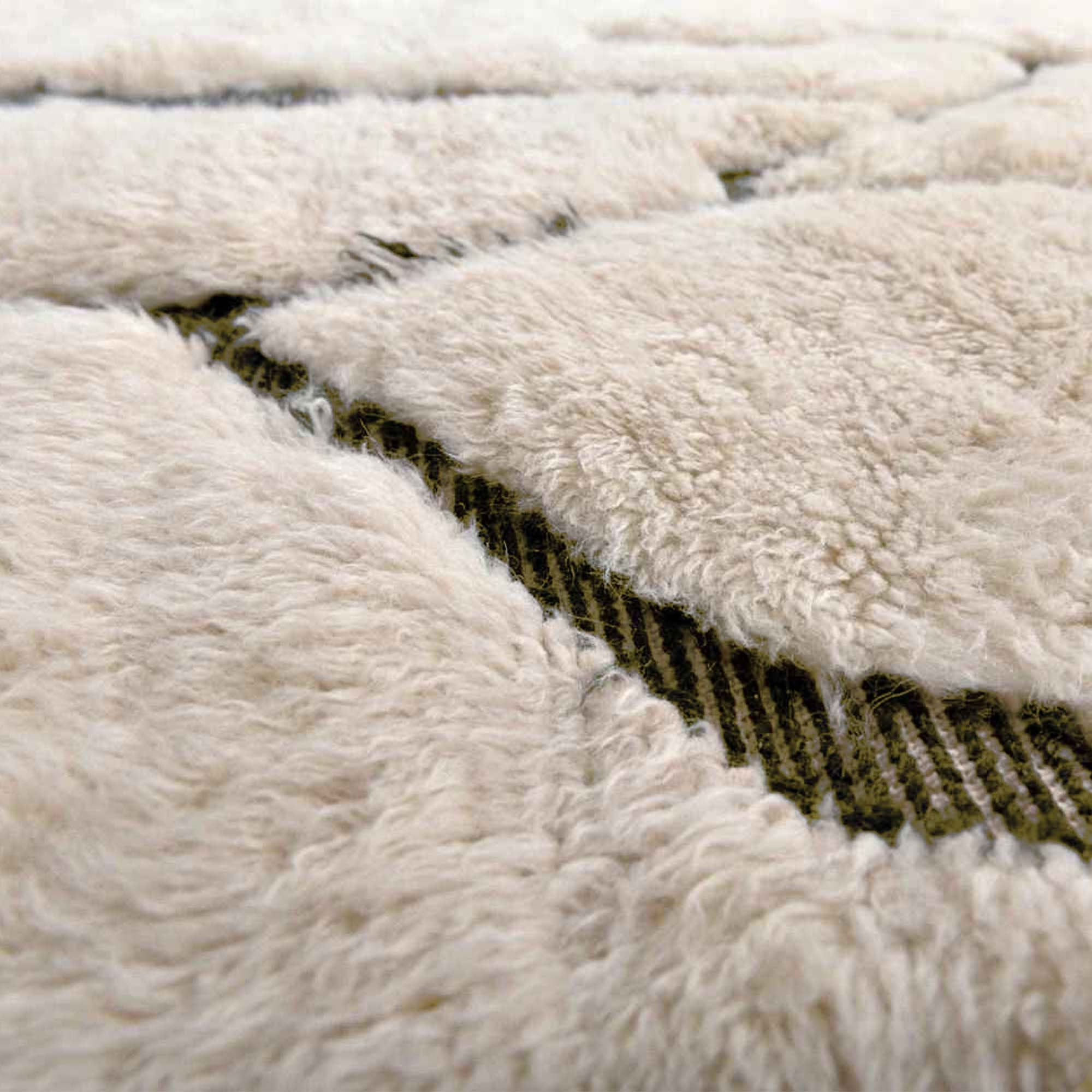 Moroccan Rug Beni Ourain 7x10 Wool Ivory Olive Green Minimalist Living ...